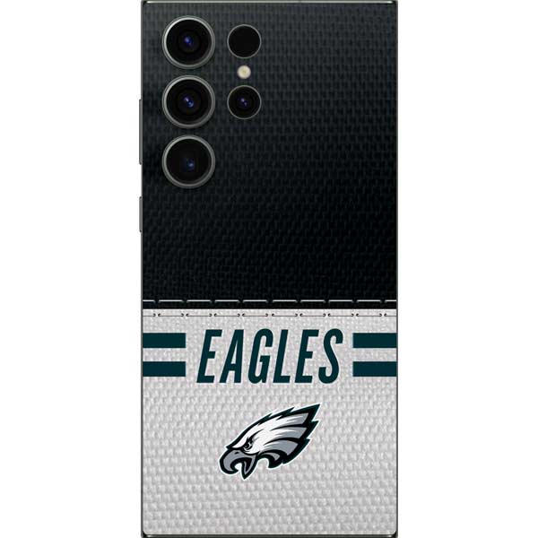 Galaxy S25 Ultra NFL Philadelphia Eagles White Striped Skin | Skinit