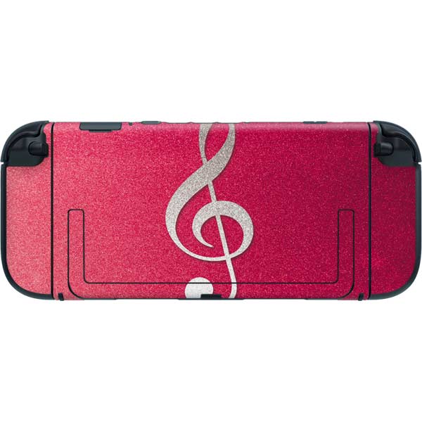 Pink Glitter Music Note Nintendo Switch 2 (2025) with Joy-Con Skin | Skinit