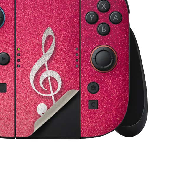 Pink Glitter Music Note Nintendo Switch 2 (2025) Joy-Con Controller ...
