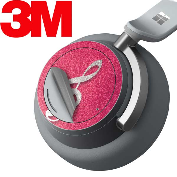 Pink Glitter Music Note Surface Headphones Skin – Skinit