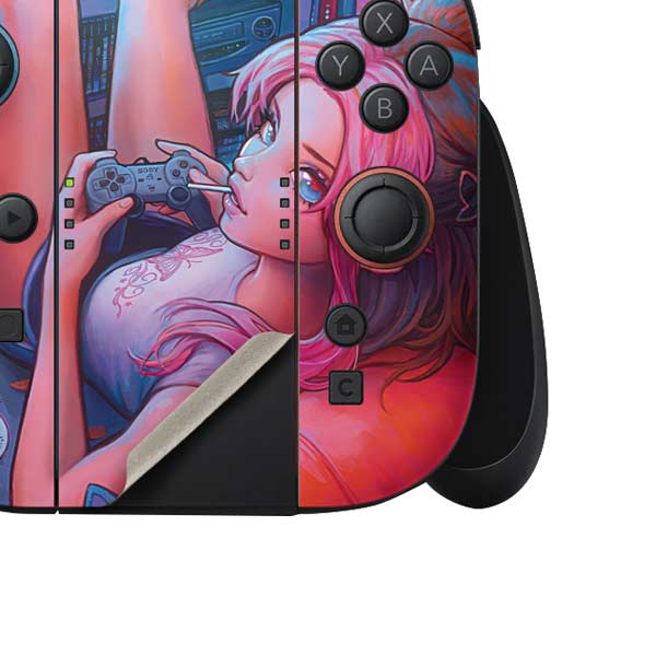 Pink Hair Anime Gamer Girl by Ivy Dolamore Nintendo Switch 2 (2025) Joy ...