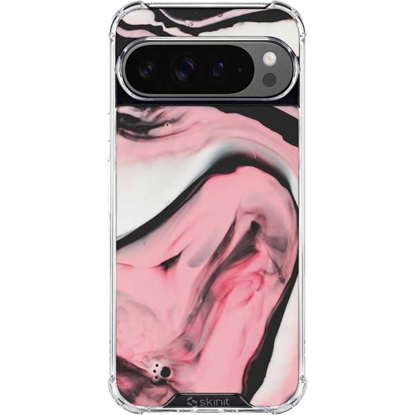 Pink Marble Ink Google Pixel 10 Pro XL Clear Case | Clear Phone Cases ...
