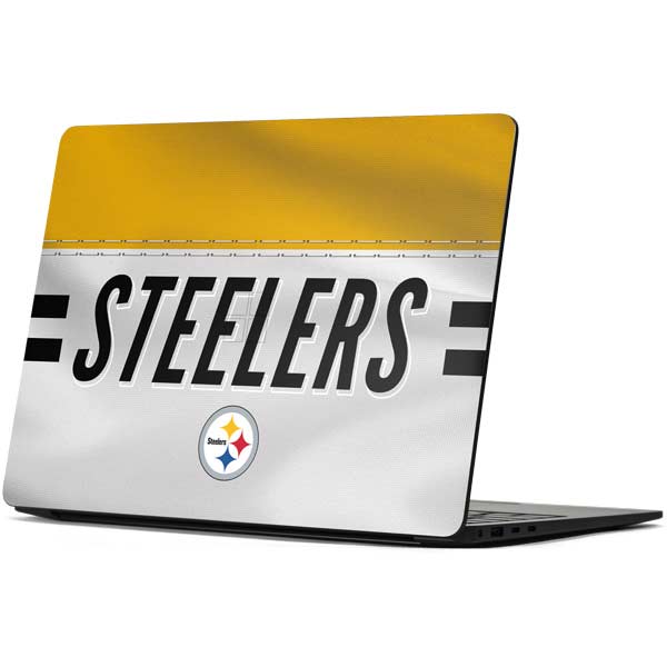 NFL Pittsburgh Steelers White Striped Surface Laptop 7 13.8in | Skinit
