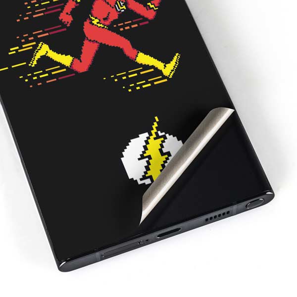 Galaxy S25 Ultra DC Comics The Flash Pixelated Running Pose Skin | Skinit