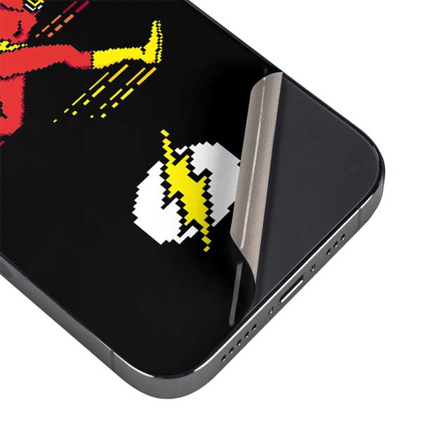 iPhone 16 Pro DC Comics The Flash Pixelated Running Pose Skin | Decals ...