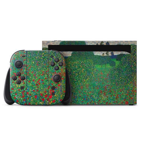 Poppy Field by Gustav Klimt Nintendo Switch 2 (2025) with Joy-Con Skin ...