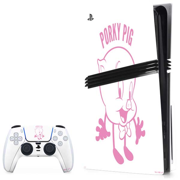 Looney Tunes Porky Pig Big Head PS5 Pro Console & Controller with Disk ...