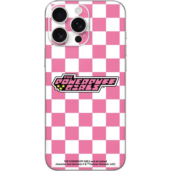 iPhone 16 Pro Max Cartoon Network Powerpuff Girls Checkered Skin ...