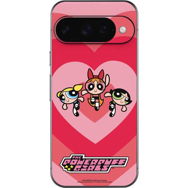 Cartoon Network Powerpuff Girls Hearts Skin for Google Pixel 10 | Skinit