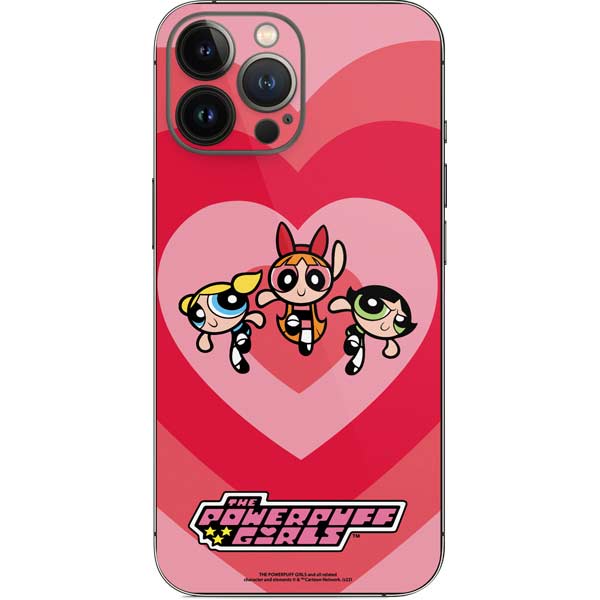 Powerpuff Girls Hearts iPhone 15 Pro Max Decal Skin | Skinit