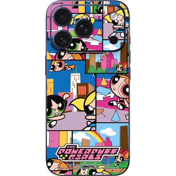 iPhone 17 Pro Max Cartoon Network Powerpuff Girls Patches Skin | Decals ...
