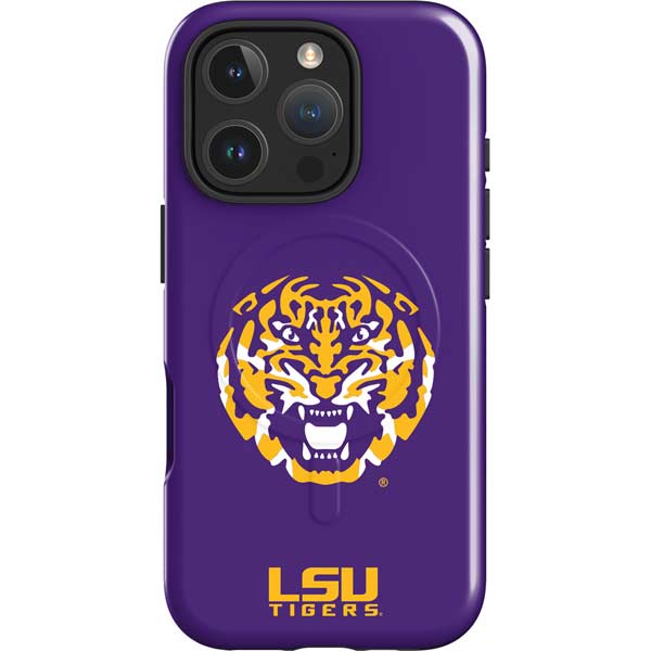 LSU Purple Tiger Mascot Apple iPhone 16 Pro Magsafe Impact Case ...