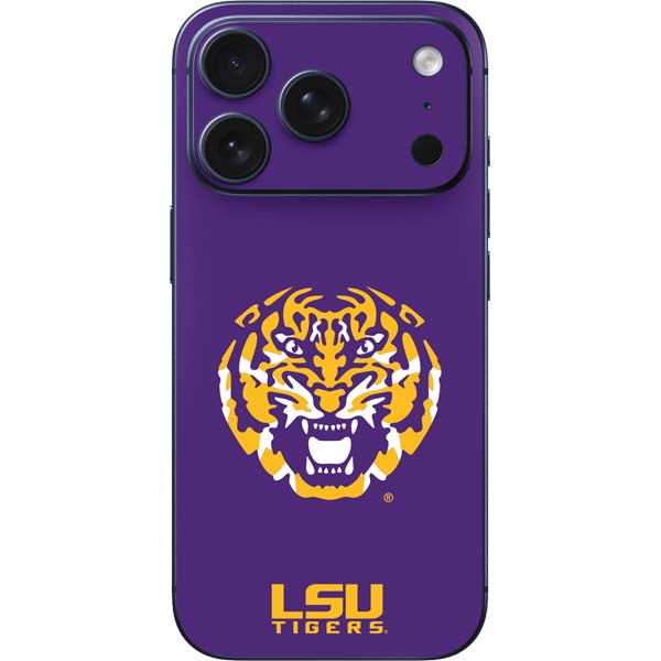 iPhone 17 Pro Max LSU Purple Tiger Mascot Skin | Decals | Wraps | Skinit