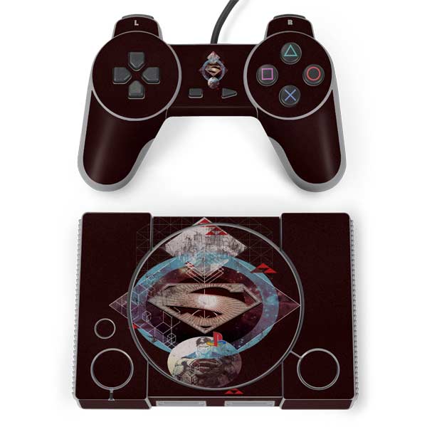 Purple Superman Collage PlayStation Classic Bundle Skin | DC Comics ...