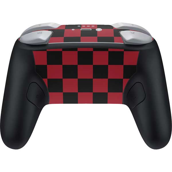 Red and Black Checkerboard Nintendo Switch 2 (2025) Pro Controller Skin ...