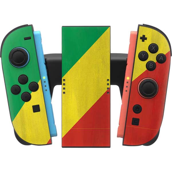 Republic of the Congo Flag Distressed Nintendo Switch 2 (2025) Joy-Con ...