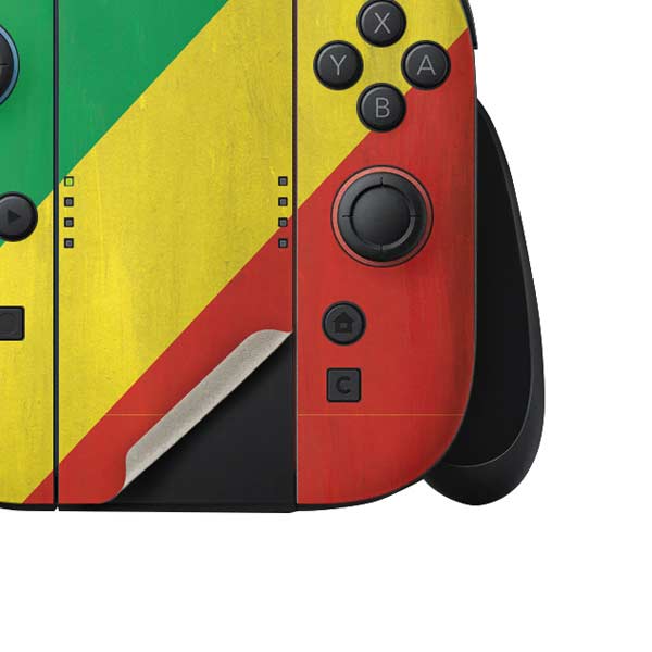 Republic of the Congo Flag Distressed Nintendo Switch 2 (2025) Joy-Con ...