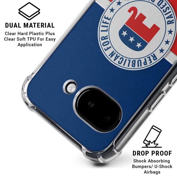 Republican For Life Google Pixel 9a Clear Case | Clear Phone Cases – Skinit