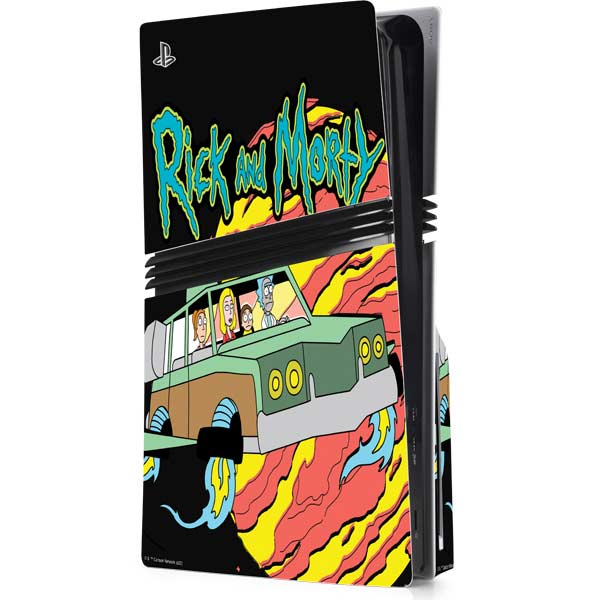 Adult Swim Rick and Morty Family Wagon Skin for PS5 Pro Console with ...