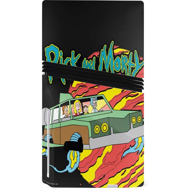 Adult Swim Rick and Morty Family Wagon Skin for PS5 Pro Console with ...