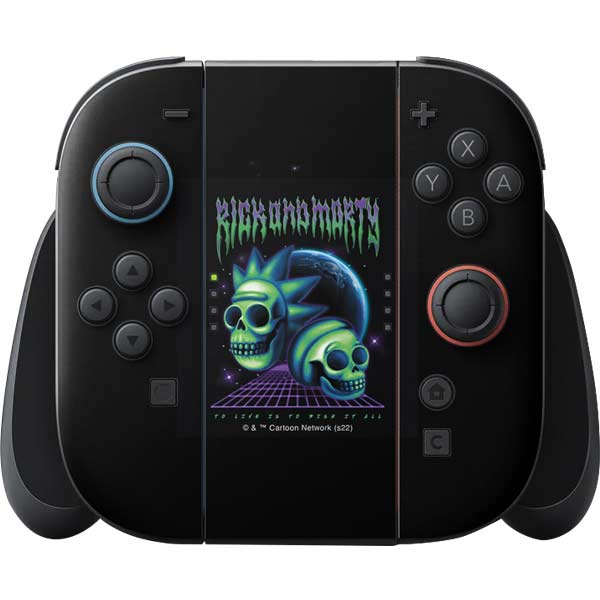 Adult Swim Rick and Morty Neon Skulls Nintendo Switch 2 (2025) Joy-Con ...