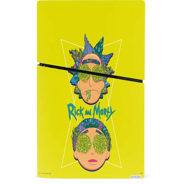 Adult Swim Rick and Morty Rick and Morty Portal Eyes Skin for PS5 Slim ...