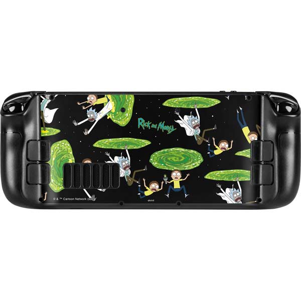 Rick and Morty Portal Pattern Steam Deck Handheld Gaming Computer Skin ...