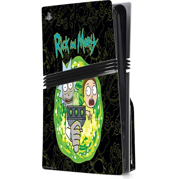 Adult Swim Rick and Morty Portal Travel Skin for PS5 Pro Console with ...