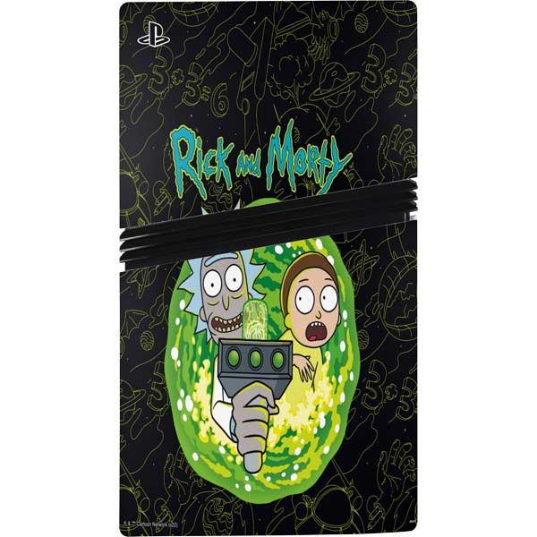Adult Swim Rick and Morty Portal Travel Skin for PS5 Pro Console with ...