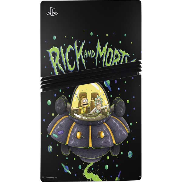 Adult Swim Rick and Morty Spaceship Skin for PS5 Pro Console | Skinit