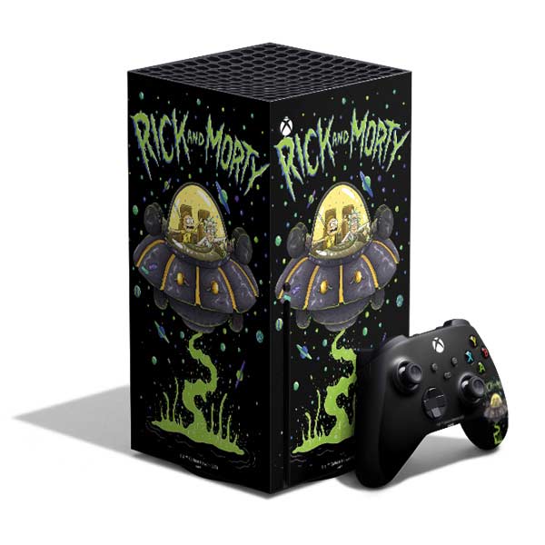 Adult Swim Rick and Morty Spaceship Xbox Series X Skins | Skinit.com