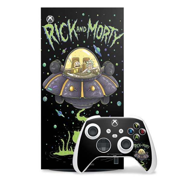 Adult Swim Rick and Morty Spaceship Xbox Series X Skins | Skinit.com