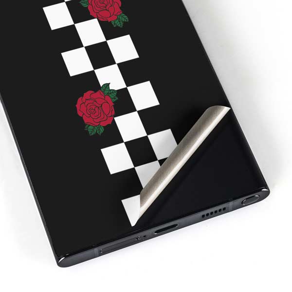 Galaxy S25 Ultra Rose Checkerboard Skin | Skinit