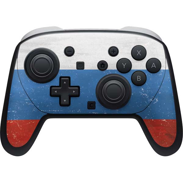 Russian Flag Distressed Nintendo Switch 2 (2025) Pro Controller Skin ...