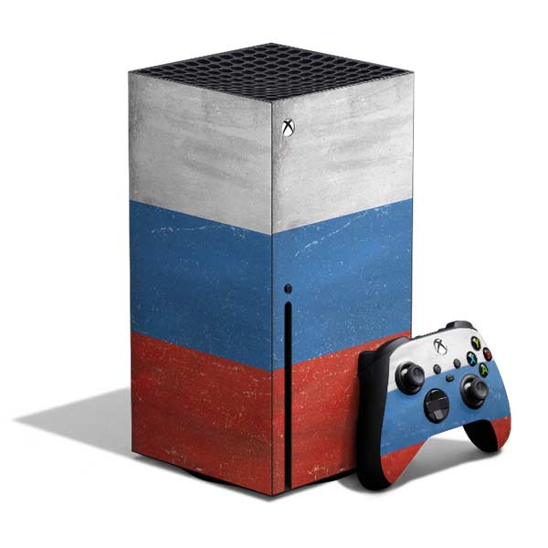 Russian Flag Distressed Xbox Series X Skins | Skinit.com