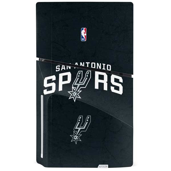 NBA San Antonio Spurs Distressed Skin for PS5 Slim Disk Bundle - Skinit