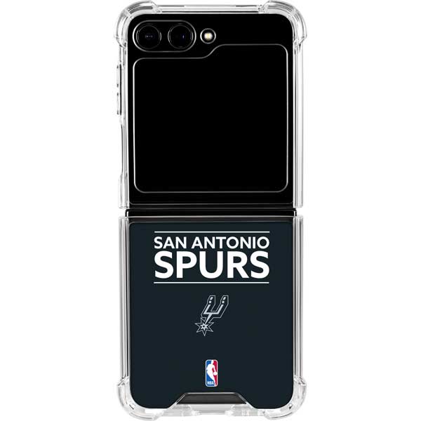 San Antonio Spurs Standard - Black Galaxy Z Flip6 Clear Case | Skinit