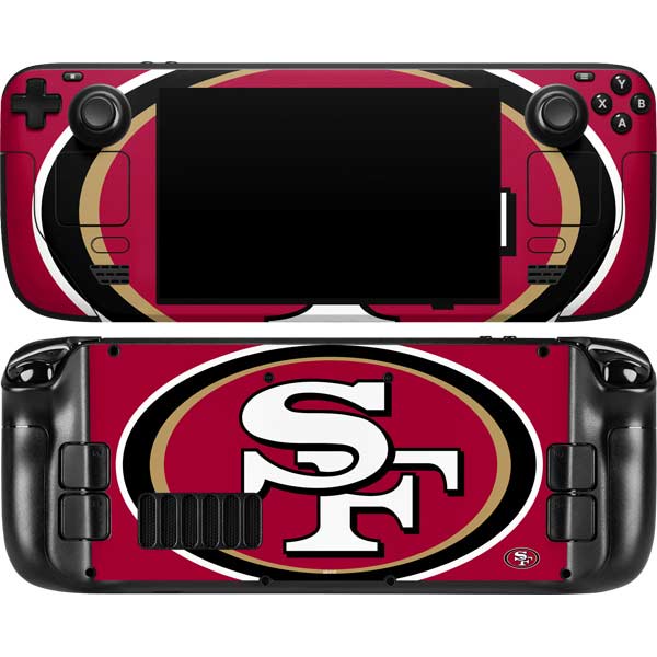 NFL San Francisco 49ers Large Logo Steam Deck Handheld Gaming Computer ...
