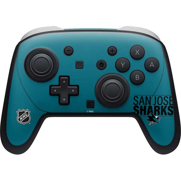 NHL San Jose Sharks Lineup Nintendo Switch 2 (2025) Pro Controller Skin ...