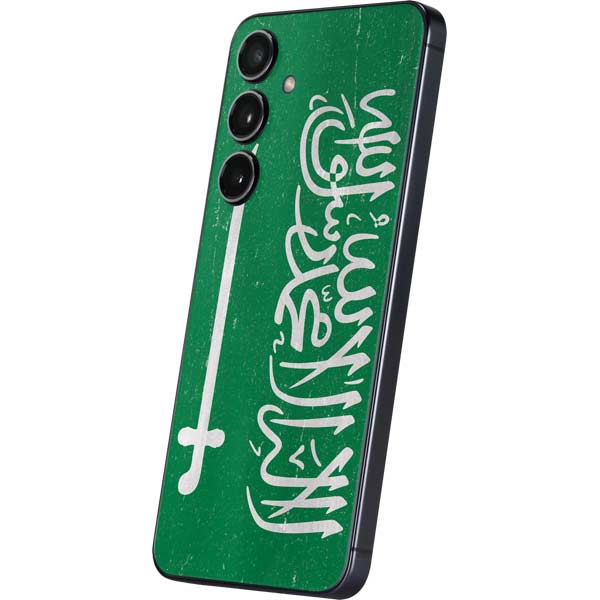 Saudi Arabia Flag Distressed Galaxy S25 Plus Skin | Skinit