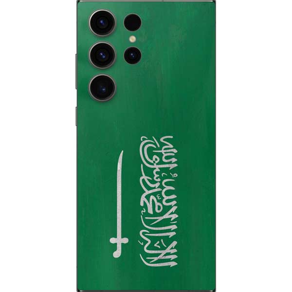 Galaxy S25 Ultra Saudi Arabia Flag Distressed Skin | Skinit