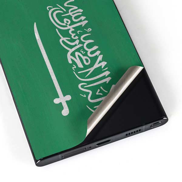 Galaxy S25 Ultra Saudi Arabia Flag Distressed Skin | Skinit