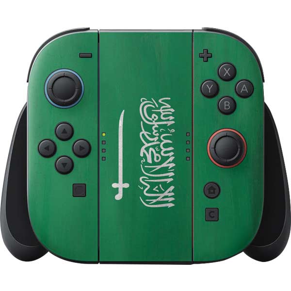 Saudi Arabia Flag Distressed Nintendo Switch 2 (2025) Joy-Con ...