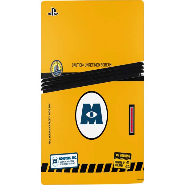 Disney Monsters Inc. Scream Canister PS5 Pro Console & Controller with ...