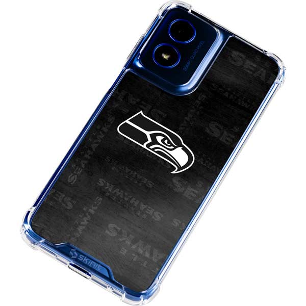 NFL Seattle Seahawks Black & White Moto G 5G Clear Case | Transparent ...