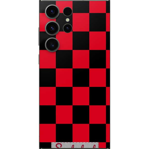Galaxy S25 Ultra Sneakerhead Red Checkered Skin | Skinit
