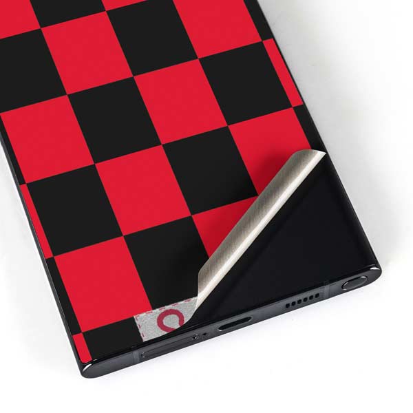 Galaxy S25 Ultra Sneakerhead Red Checkered Skin | Skinit