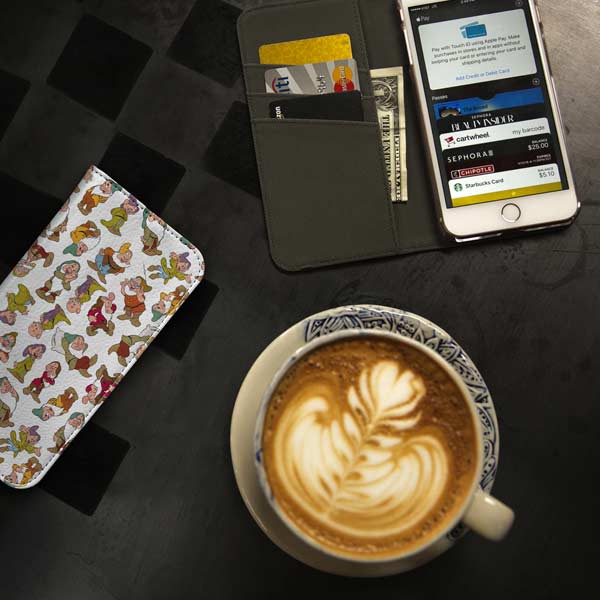 Snow White Dwarfs Pattern iPhone 7 Folio Case | Disney – Skinit