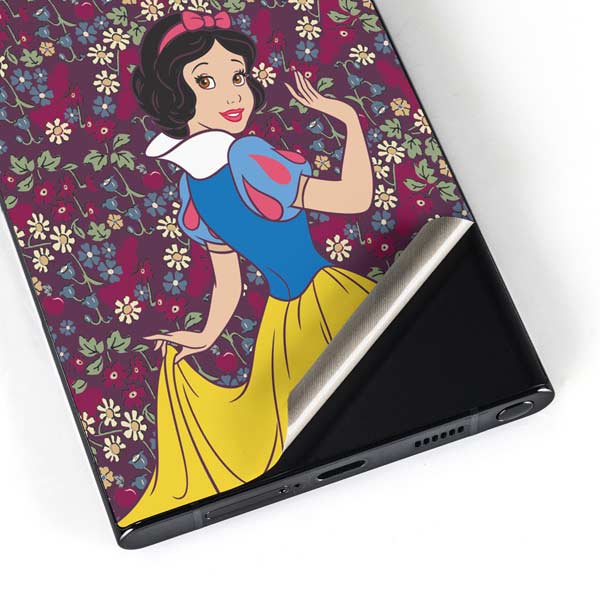 Galaxy S25 Ultra Disney Snow White Character with Floral Pattern Skin ...
