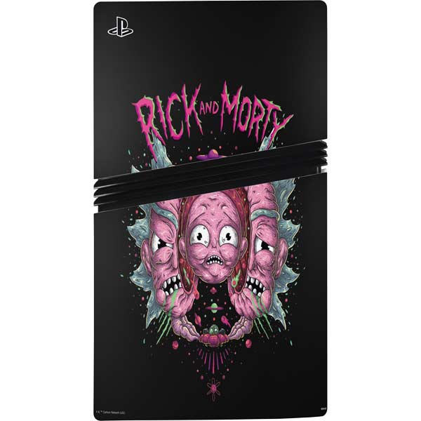 Adult Swim Rick and Morty Split Head Rick Skin for PS5 Pro Console with ...